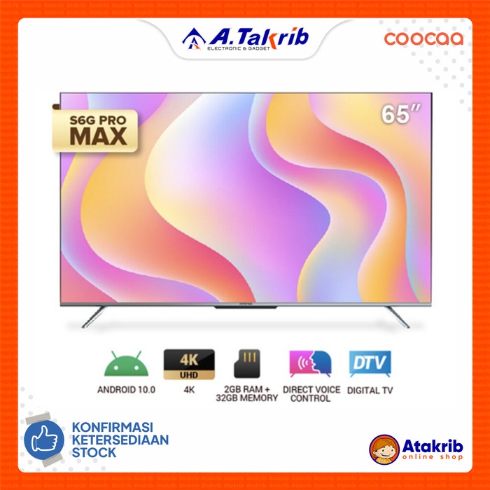 Jual COOCAA LED 65 65S6G PRO MAX UHD Smart LED TV | Shopee Indonesia