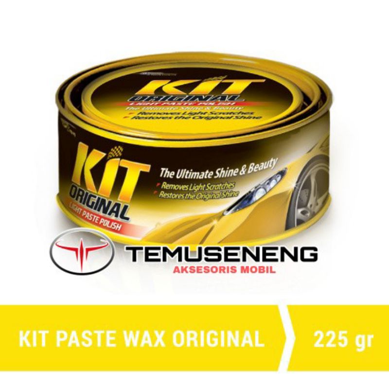 Jual Kit Paste Wax Original Kuning Poles Body Mobil Metalik 225 Gr ...