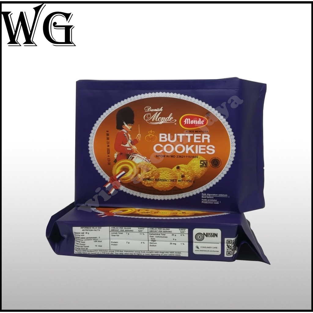Jual Cemilan Manis Instant Monde Butter Cookies 150 Gram | Shopee Indonesia
