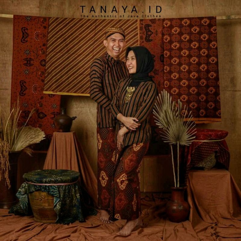 Jual KEBAYA LURIK JOGJA KLASIK COKLAT | Shopee Indonesia