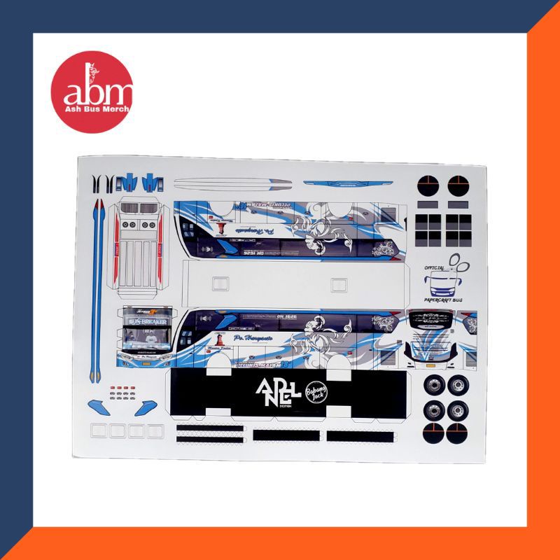 Jual Pola Paperbus Miniatur Bus Miniatur Bis Pajangan Po Haryanto Sunbreaker Shopee Indonesia
