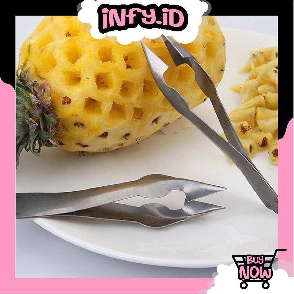 Jual INFY - R658 Capitan Penjepit Mata Nanas Alat Pengupas Stainless ...