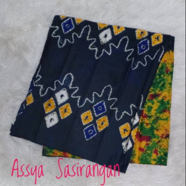 Jual Kain Sasirangan Kain Khas Kalimantan Selatan (Hitam Abstrak ...