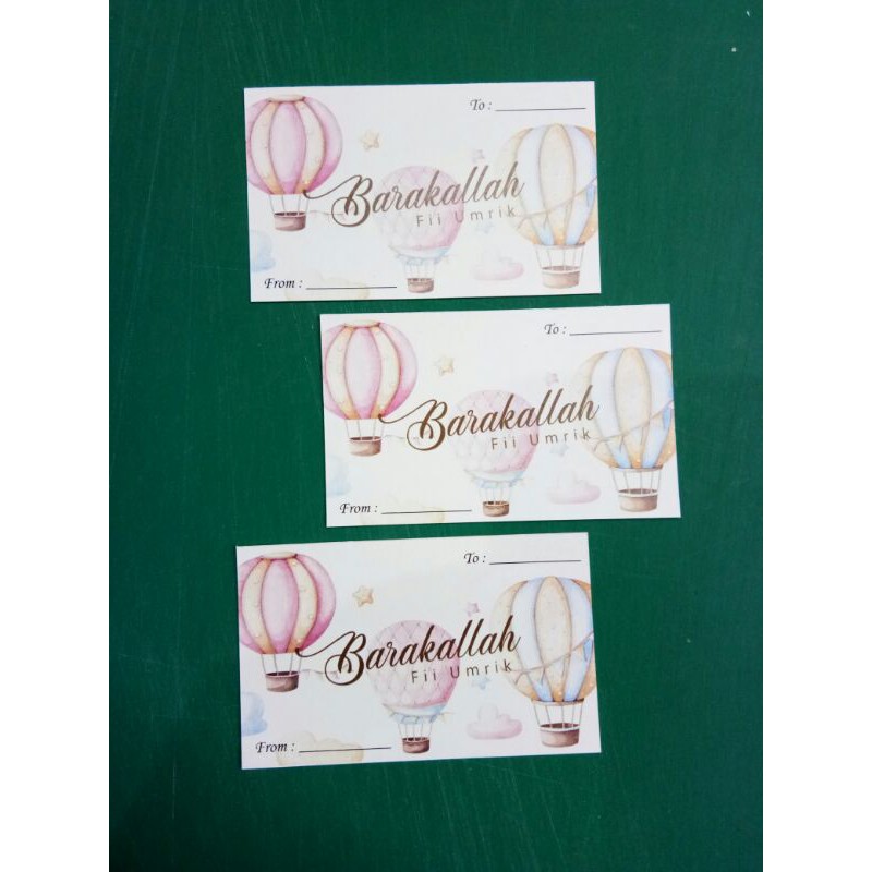 Jual kartu ucapan barakallah balon 25 pcs | Shopee Indonesia