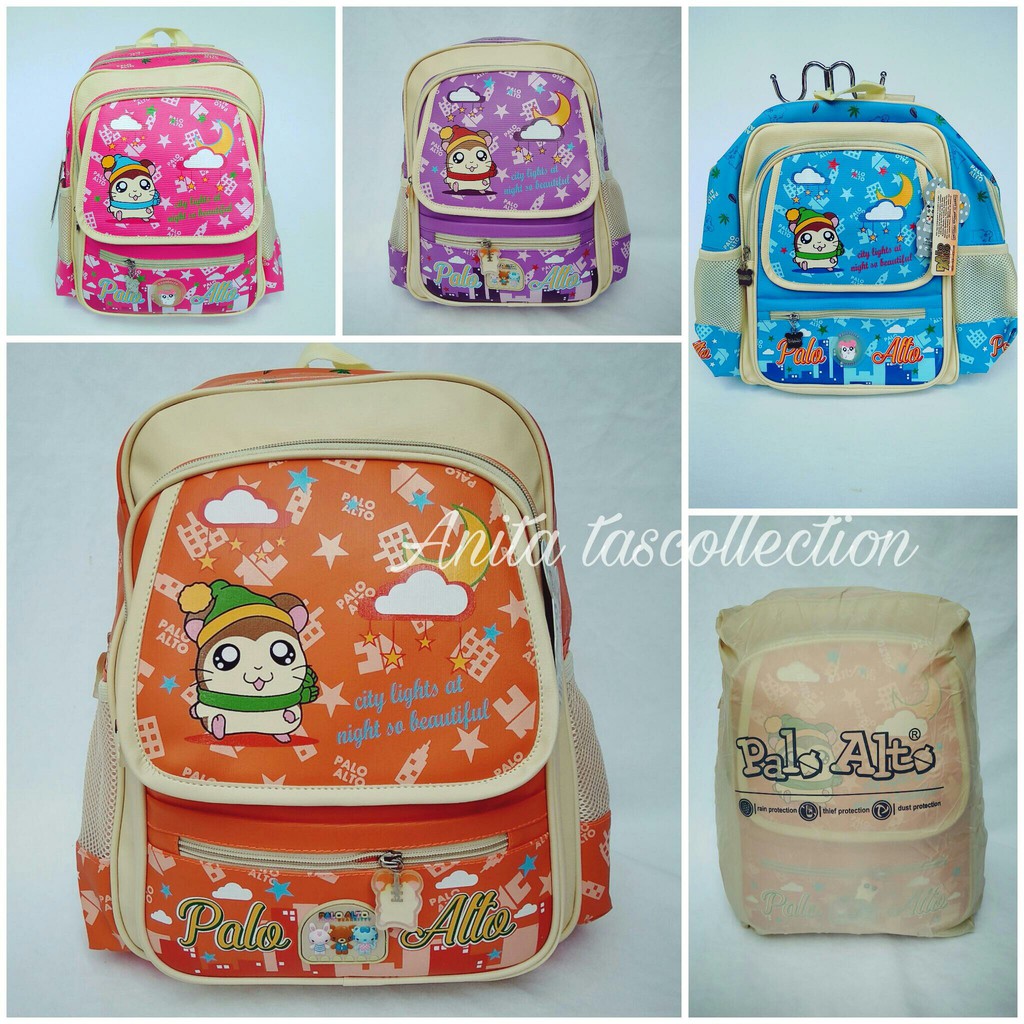 Jual Tas Alto Original / Ransel Anak SD Palo Alto 40310 + Raincoat ...