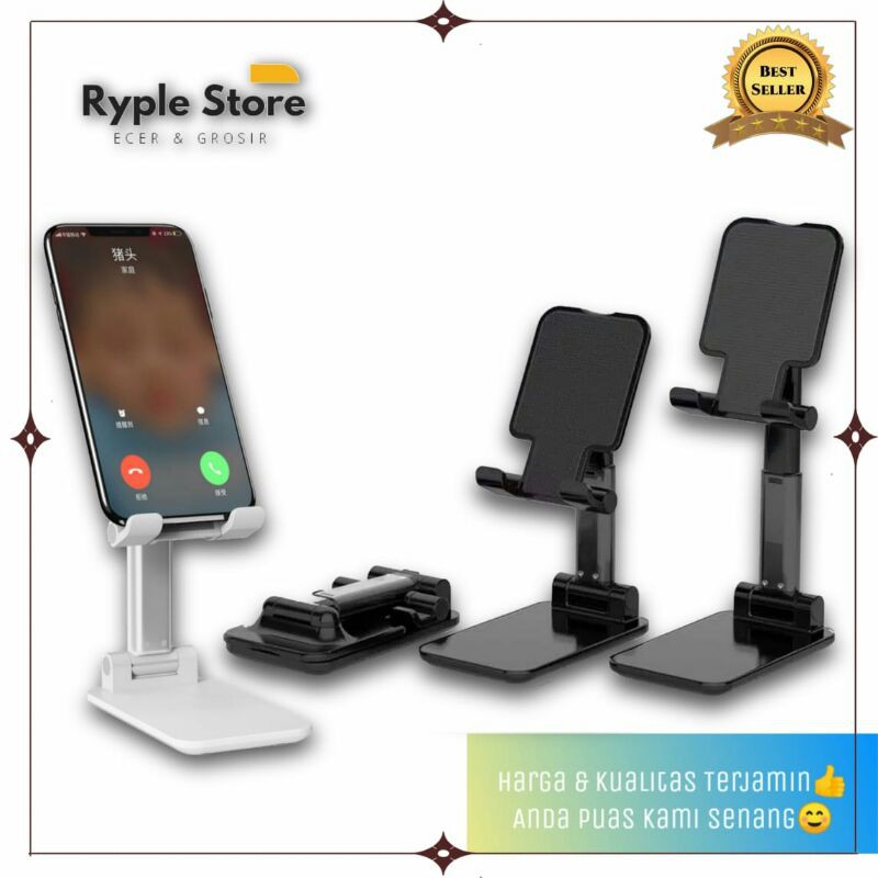 Jual HD-23 Holder Meja Hp Folding Foldable Dekstop Stand Hp / Holder hp ...