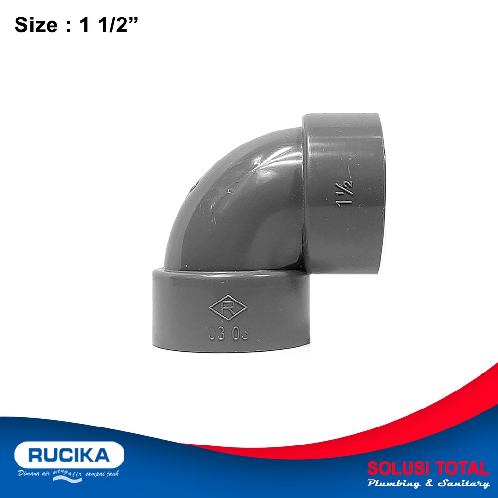 Jual Knee D 1 1/2" RUCIKA / Elbow D 1 1/2 Inch PVC Rucika | Shopee Indonesia