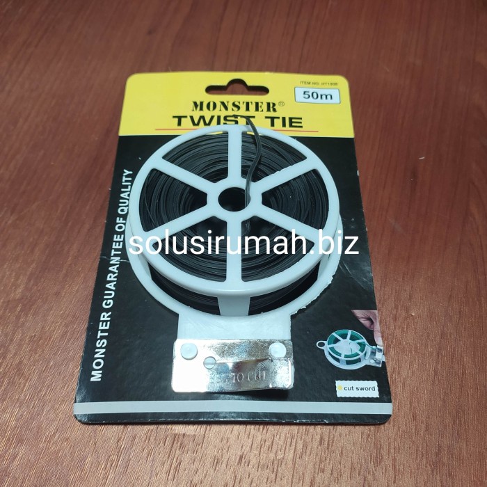 Jual KAWAT PENGIKAT KABEL 50M HITAM 50 M 50METE | Shopee Indonesia