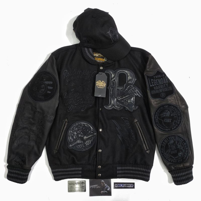 Jual VARSITY JACKET RAWTYPERIOT RAWTYPE RIOT LEGENDARY 5 | Shopee Indonesia