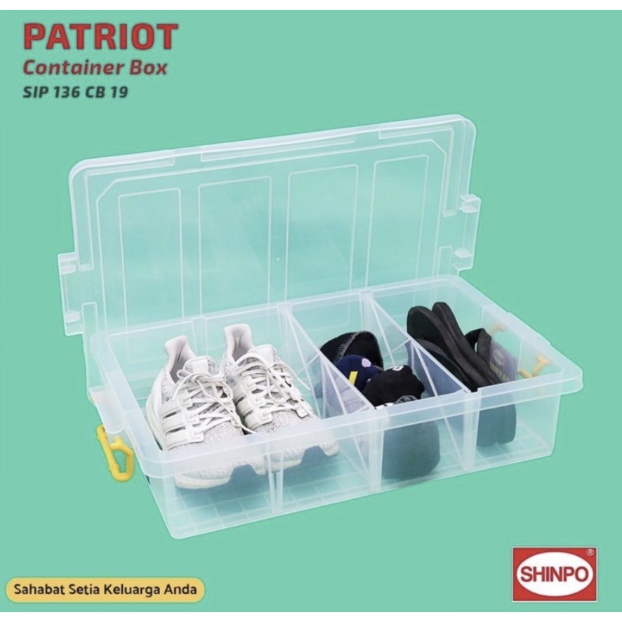 Jual Container Box sekat 4 Patriot CB19 Shinpo 136 (sekat 4 bisa ...