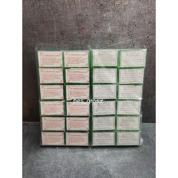 Jual Sabun uv / dha hijau + stiker ( 1 LUSIN - 12 PCS ) | Shopee Indonesia