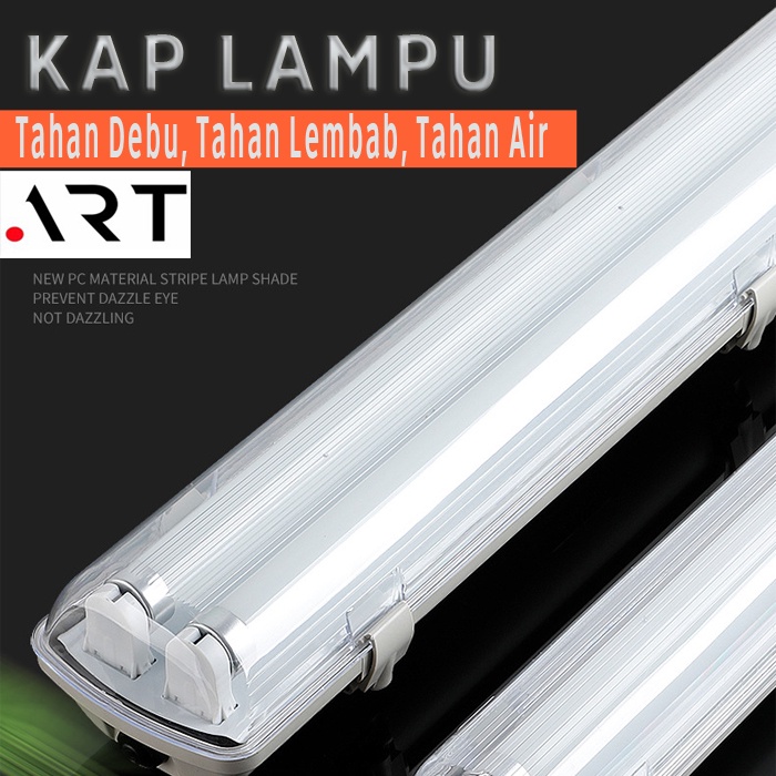 Jual Kap Lampu Waterproof IP65 T8 TL LED / Lampu neon | Shopee Indonesia