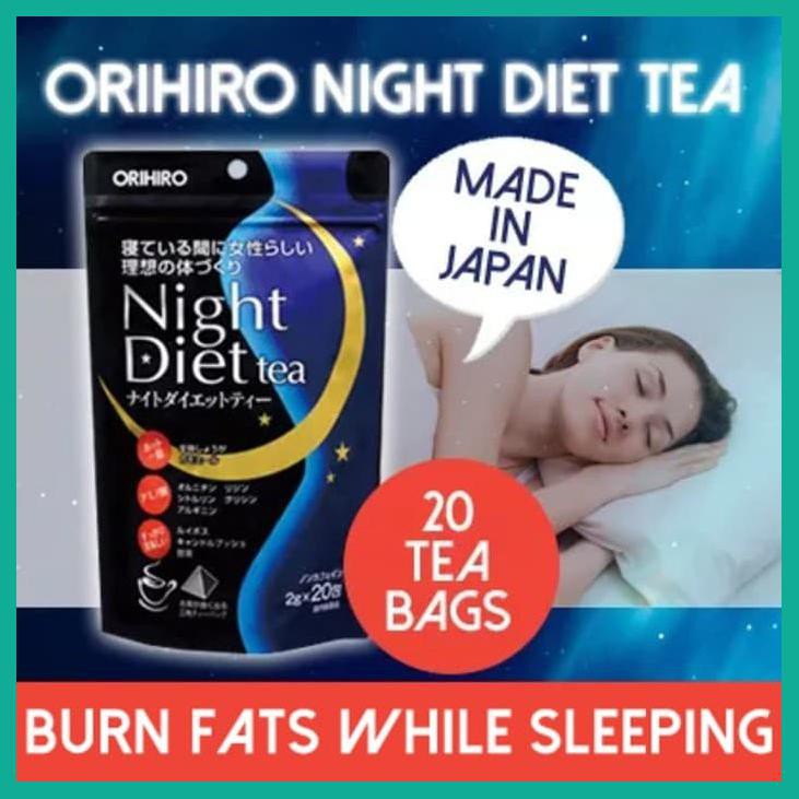 Jual ORIHIRO NIGHT DIET TEA FROM JAPAN (HAND CARRY) | Shopee Indonesia