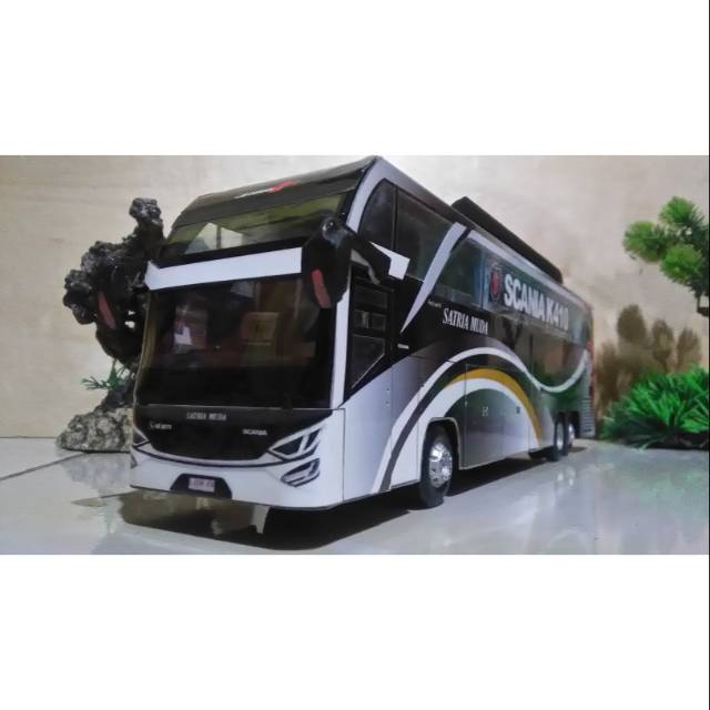 Jual Miniatur bus kayu triplek satria muda | Shopee Indonesia