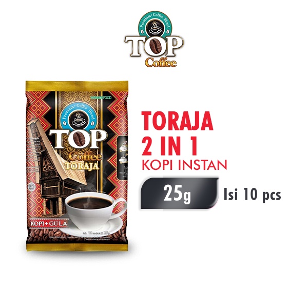 Jual Kopi Top Toraja (2in1) 25 gr x 10 pcs | Shopee Indonesia