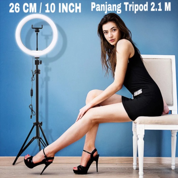Jual Selfie / / Light Fill CM CXB 26 Lampu Jual Ring Diskon -260 Tripod 10 INCH 21M | Shopee ...