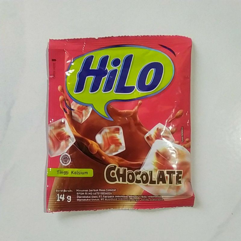 Jual HiLo Chocolate 14g Susu Bubuk Tinggi Kalsium | Shopee Indonesia