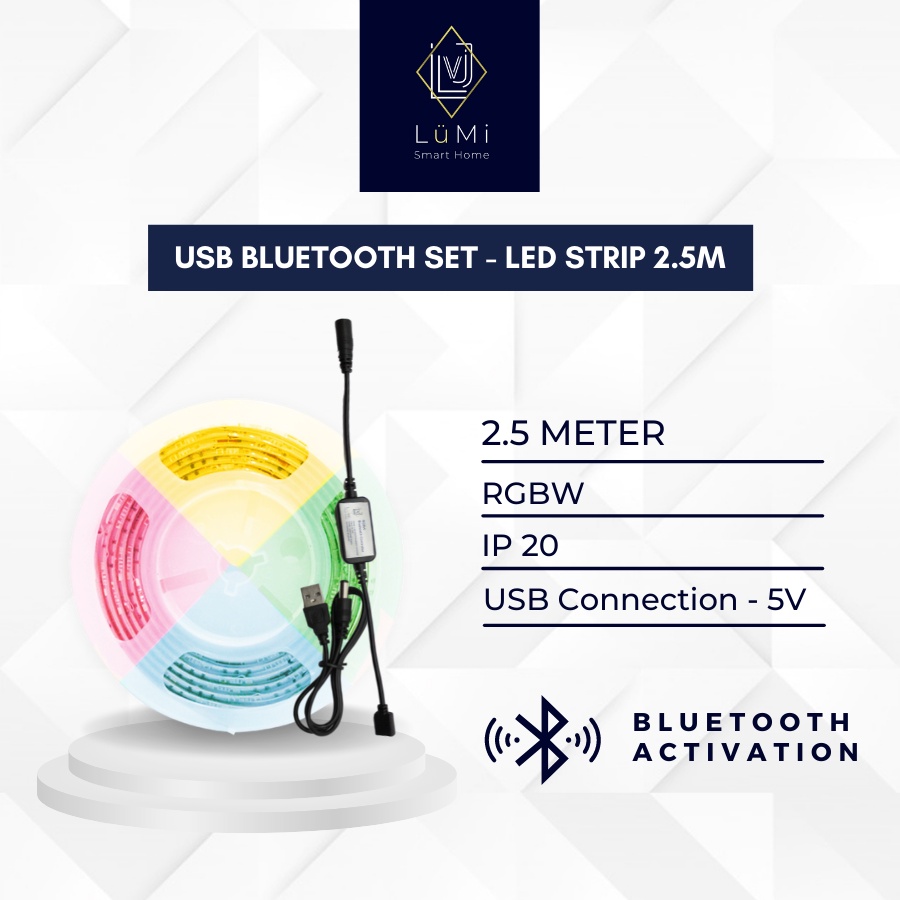 Jual LUMI Lampu LED Light Strip RGBW + USB BLUETOOTH Connection ...