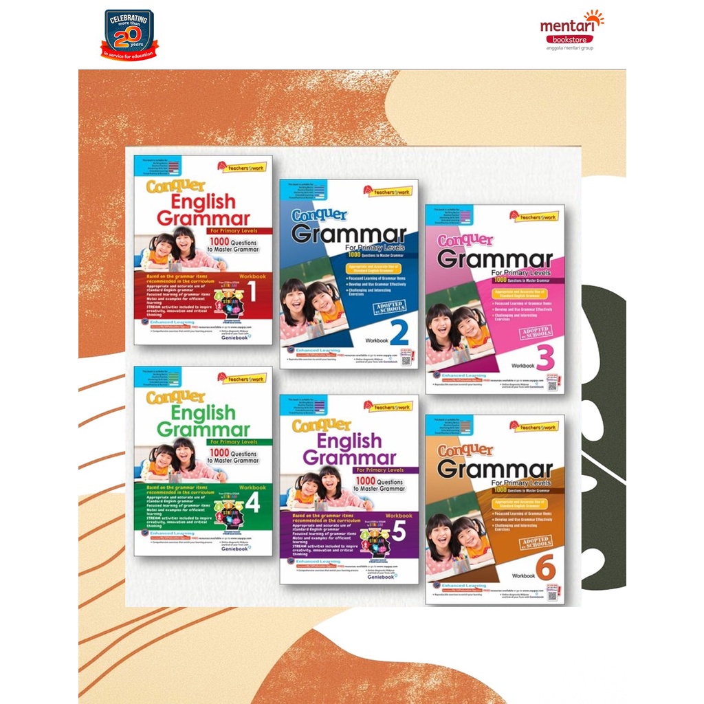 Jual SAP | Conquer Grammar For Primary Levels | Buku Latihan Bahasa Inggris | Shopee Indonesia