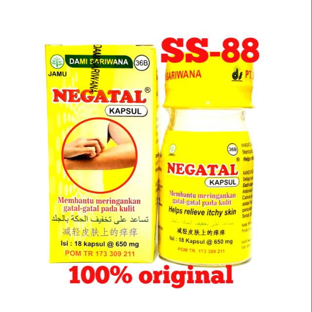 Jual NEGATAL KAPSUL (OBAT HERBAL UNTUK GATAL-GATAL) | Shopee Indonesia