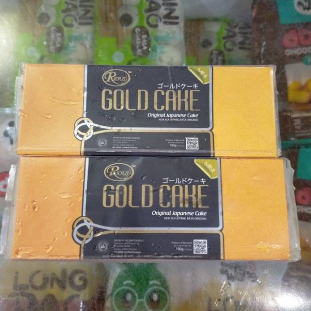 Jual Rious gold cake mini original Japanese cake 200gr | Shopee Indonesia