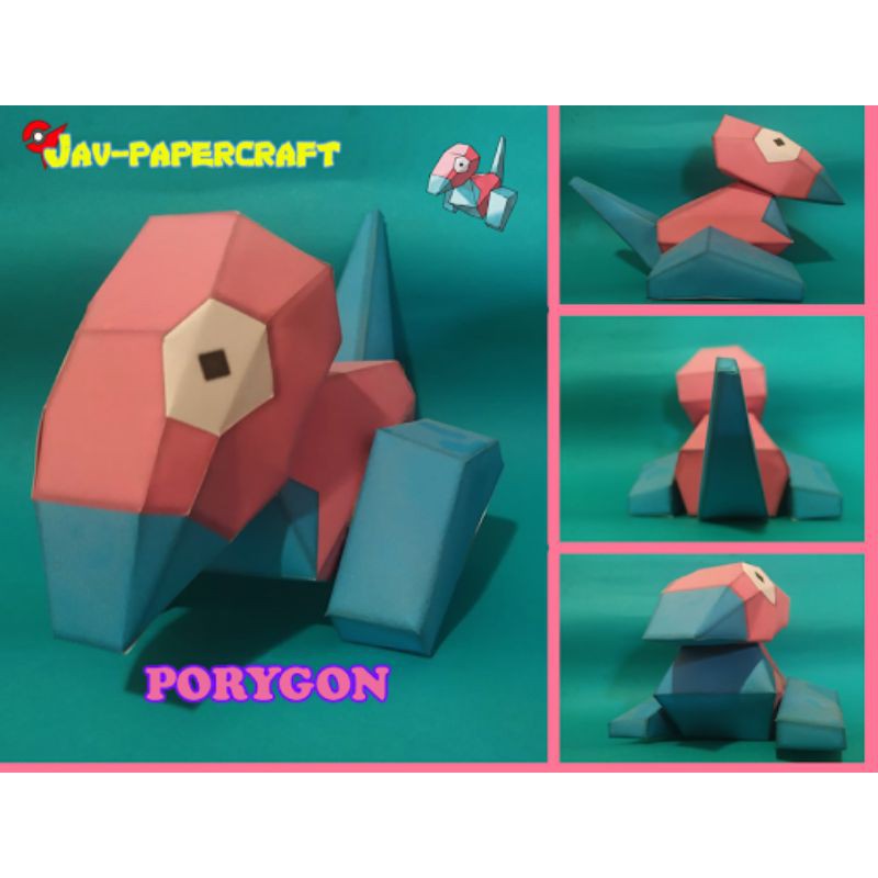 Jual Pokemon Porygon v2 Papercraft | Shopee Indonesia