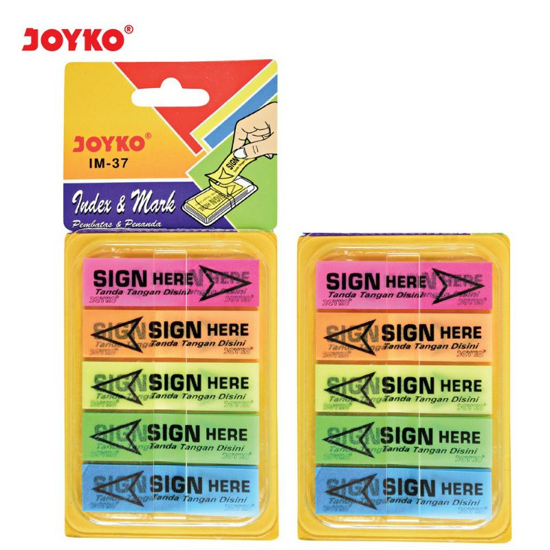 Jual SIGN HERE STICKY NOTE INDEX FLAG STICKER STIKER TEMPELAN TANDA ...