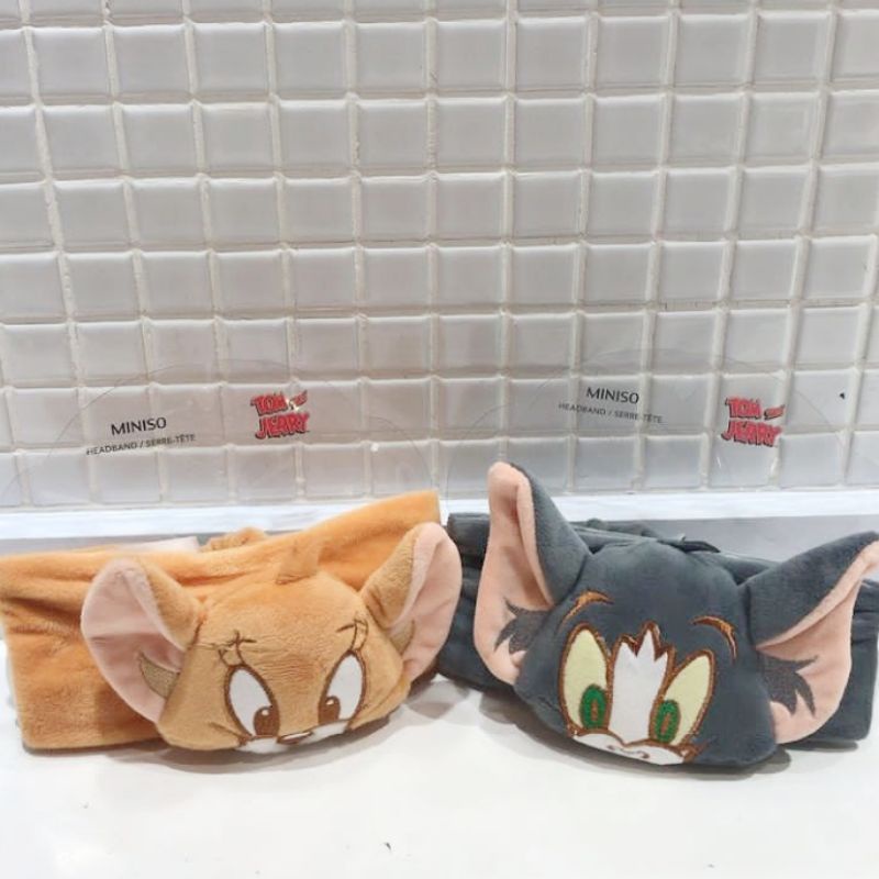 Jual MINISO TOM & JERRY I LOVE CHEESE COLLECTION HEADBAND / BANDO ...