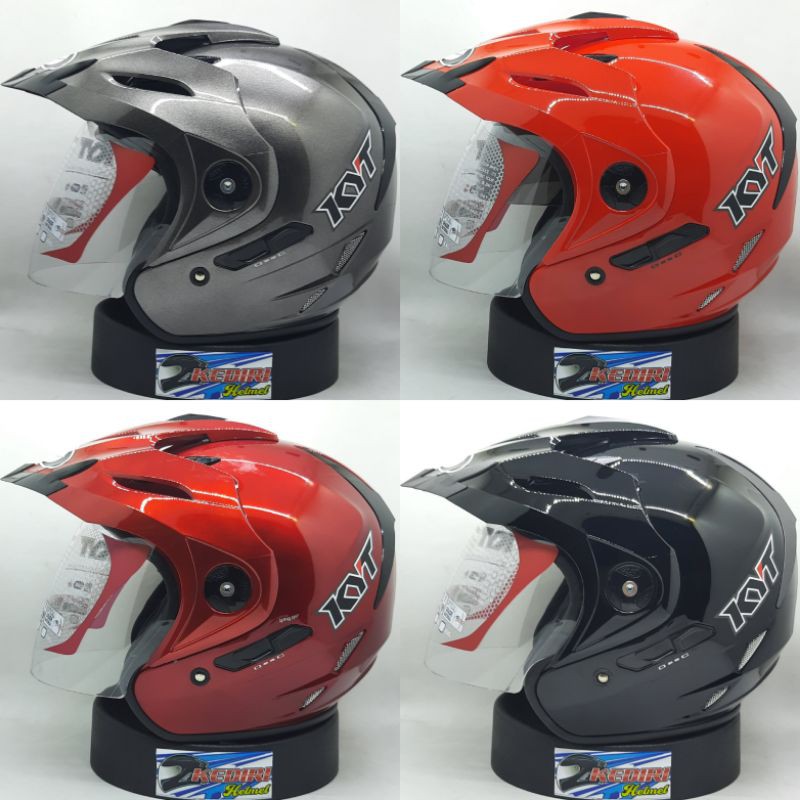 Jual Helm half face KYT VENOM RR RF Original double visor | Shopee ...