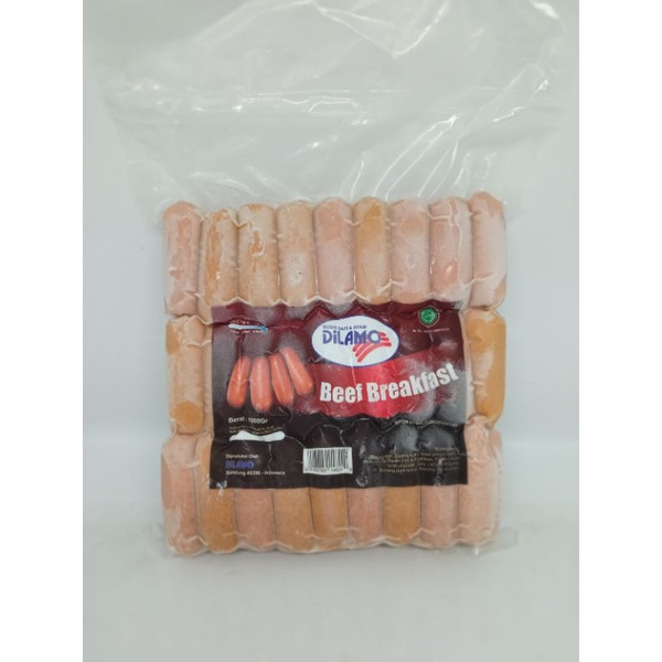 Jual DILAMO BEEF BREAKFAST 1000 GR SOSIS | Shopee Indonesia