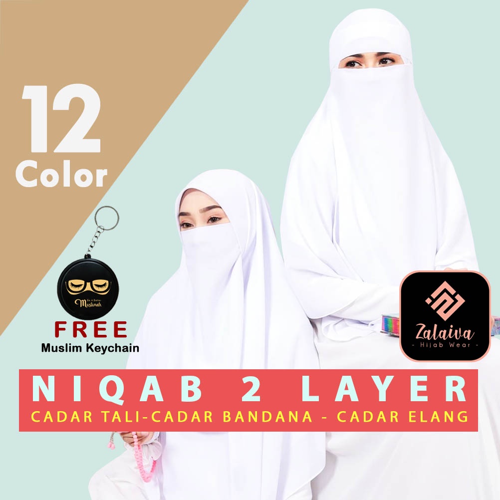 Jual Pilihan Cadar Niqab Warna Putih Berbagai Model Cadar Tali Cadar Bandana Cadar Mata Elang V ...