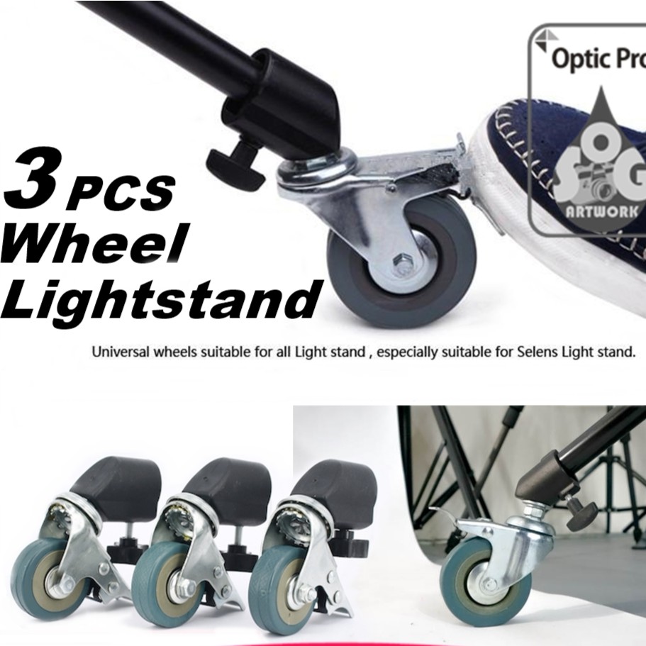 Jual Wheel (Roda) for Light Stand - 3 pcs | Shopee Indonesia