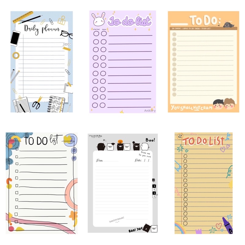 Jual To do list memo notepad journal catatan kecil (part 1) | Shopee ...
