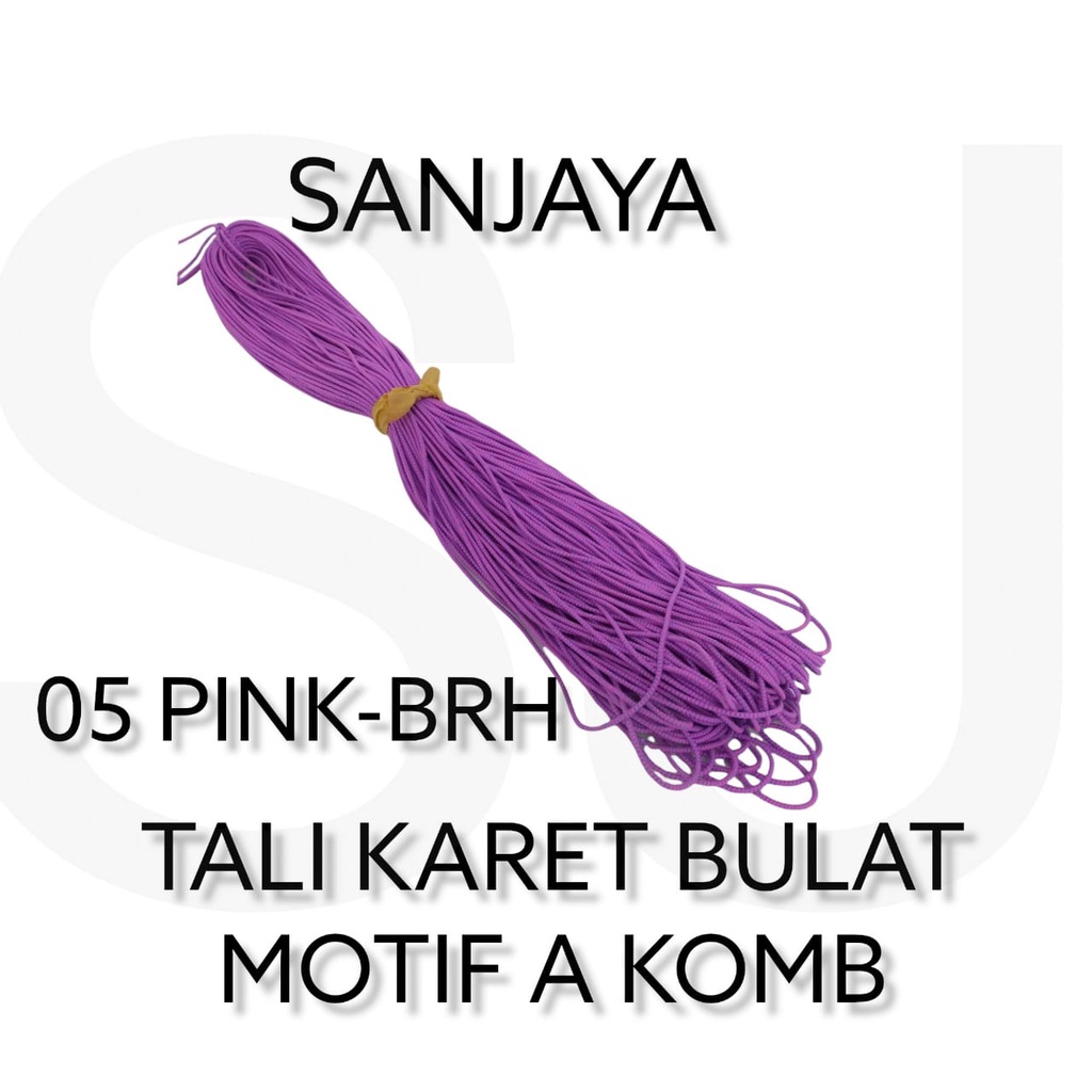 Jual Tali Karet Bulat Elastis / Tali Motif Kombinasi / Tali Kerajinan ...