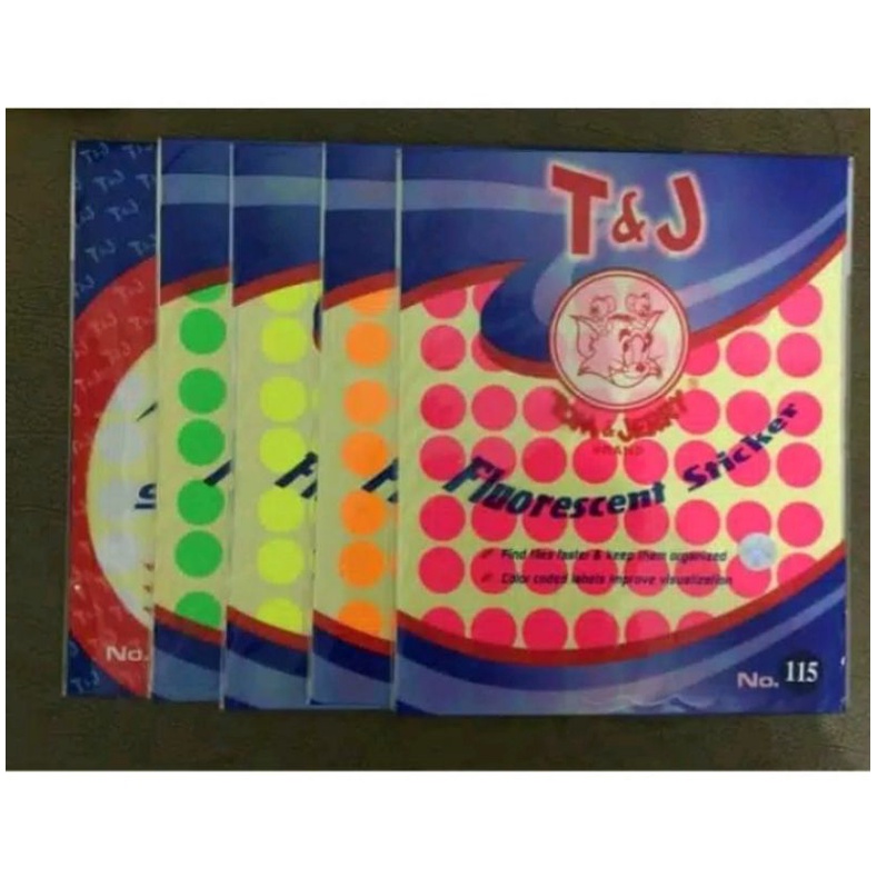 Jual Label Stiker Tom And Jerry 115 Bulat Warna | Shopee Indonesia