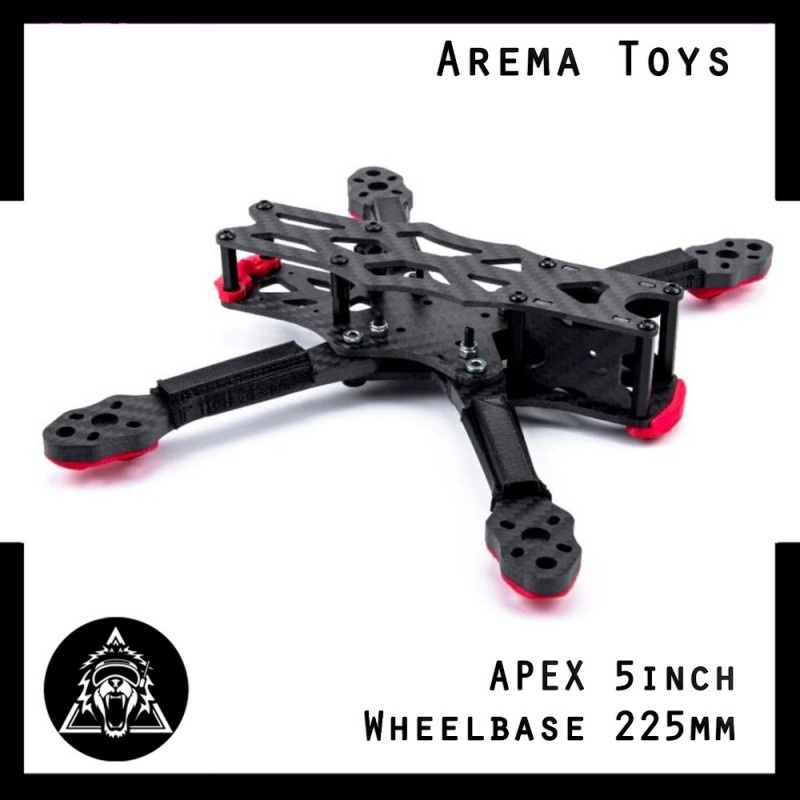 Jual APEX 5 5inch 225mm Carbon Fiber Frame Kit Readytosky 225 mm 5 inch ...
