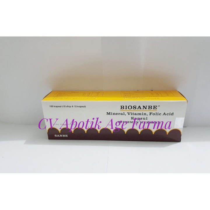 Jual Biosanbe Capsule isi 100 (Sanbe Farma) Jual per Box | Shopee Indonesia