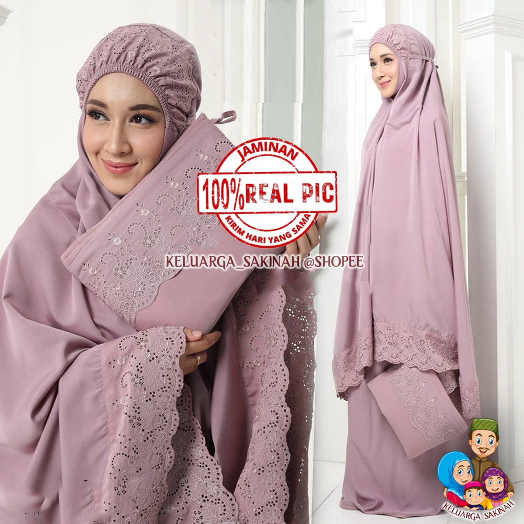 Jual MUKENA KELUARGA SAKINAH DEWASA PASTELEENA ALA SITI KHADIJAH ...