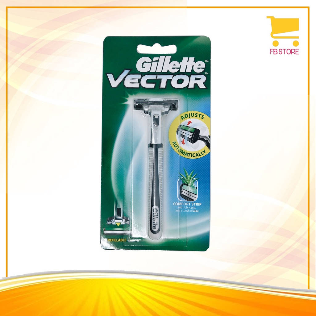 Jual Gillette Vector ORIGINAL Alat Cukur Jenggot / Kumis | Shopee Indonesia