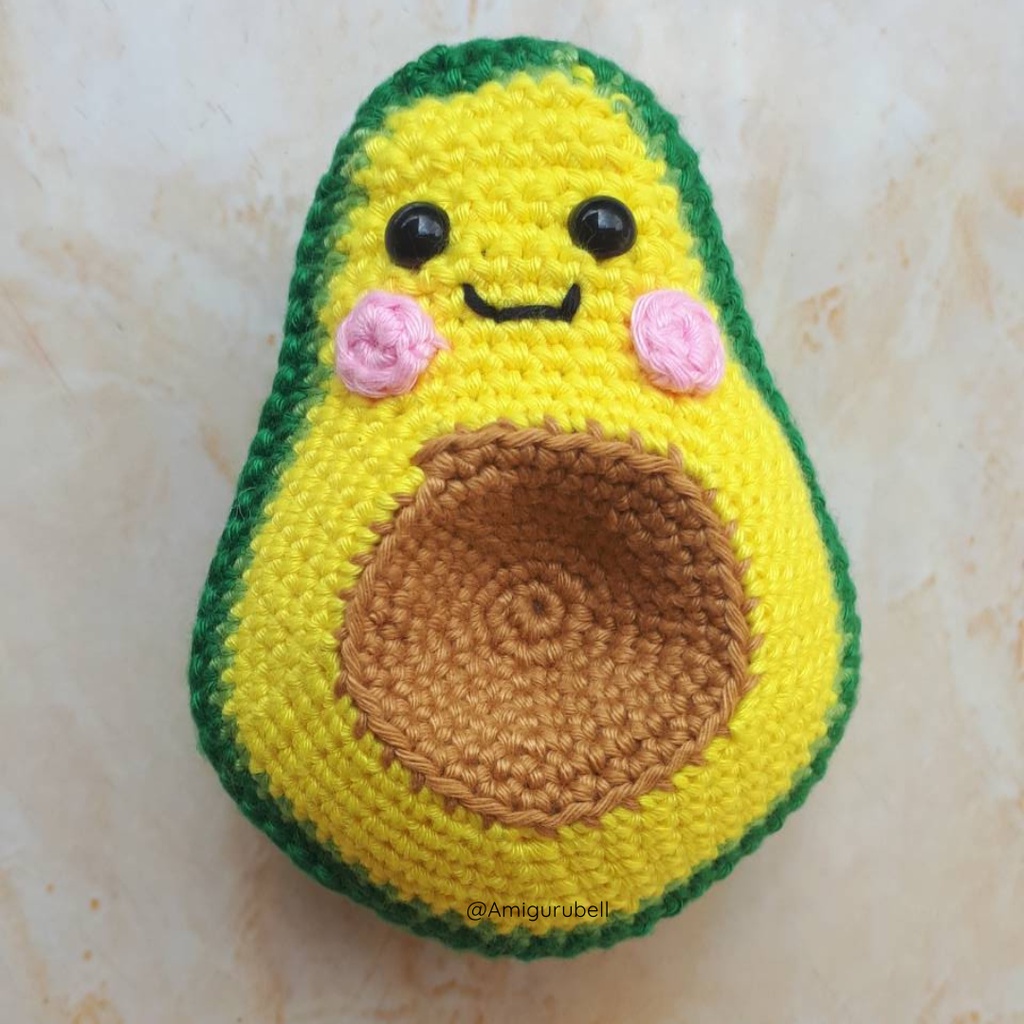 Jual Gantungan Kunci/Tempelan Kulkas Boneka Rajut Buah-buahan (amigurumi) | Shopee Indonesia