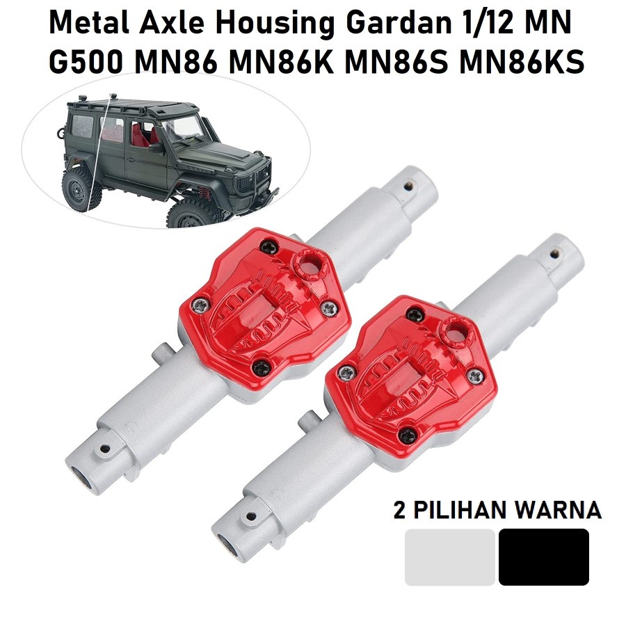 Jual Metal Axle Housing Gardan Cover 1/12 MN G500 MN86 MN86K MN86S ...