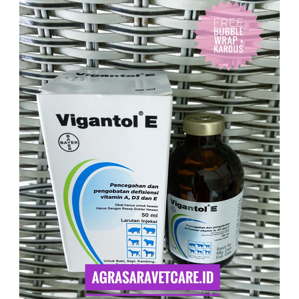 Jual VIGANTOL E 50 ml ( VITAMIN AD3E INJEKSI KONSENTRASI TINGGI ...