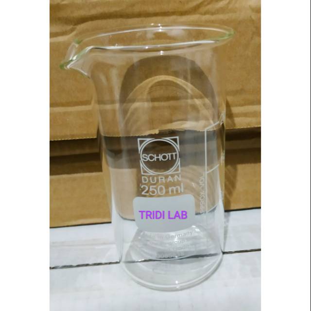 Jual Duran beaker glass tall form 250 ml | Shopee Indonesia