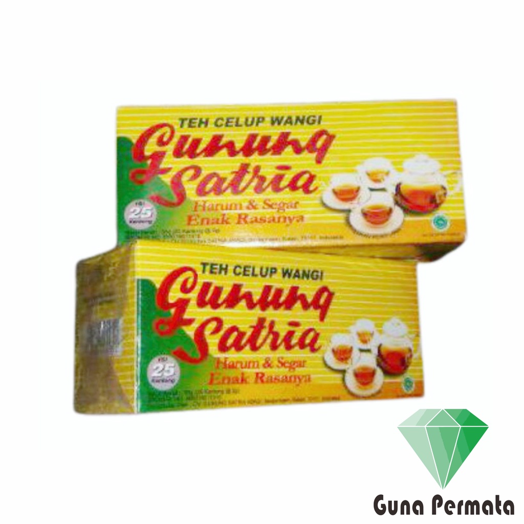Jual Gunung Satria Teh Celup Tea Bag 25 Pcs Teh Wangi Khas Kalimantan ...