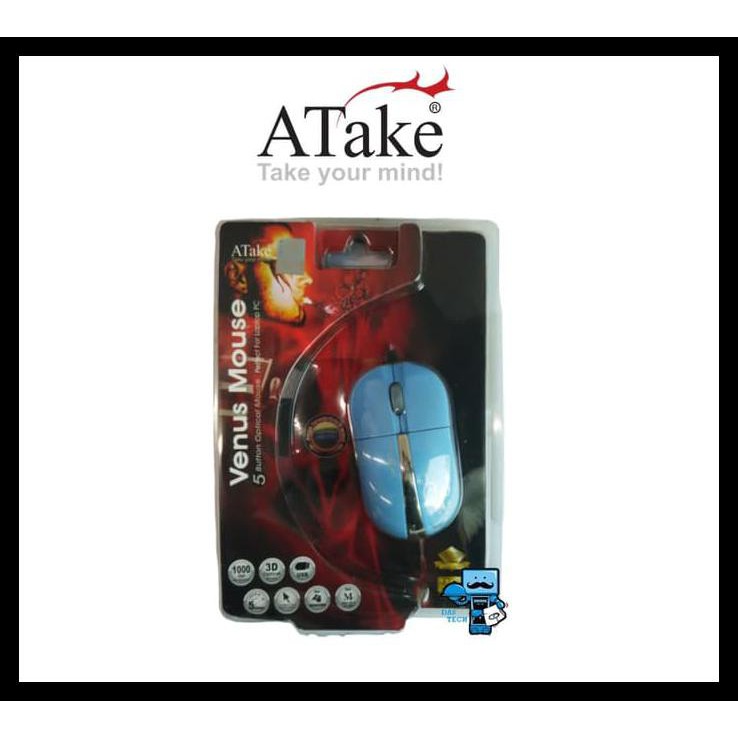 Jual Mouse USB Optical Atake Venus - Beautiful Design 1000 DPI Mouse ...