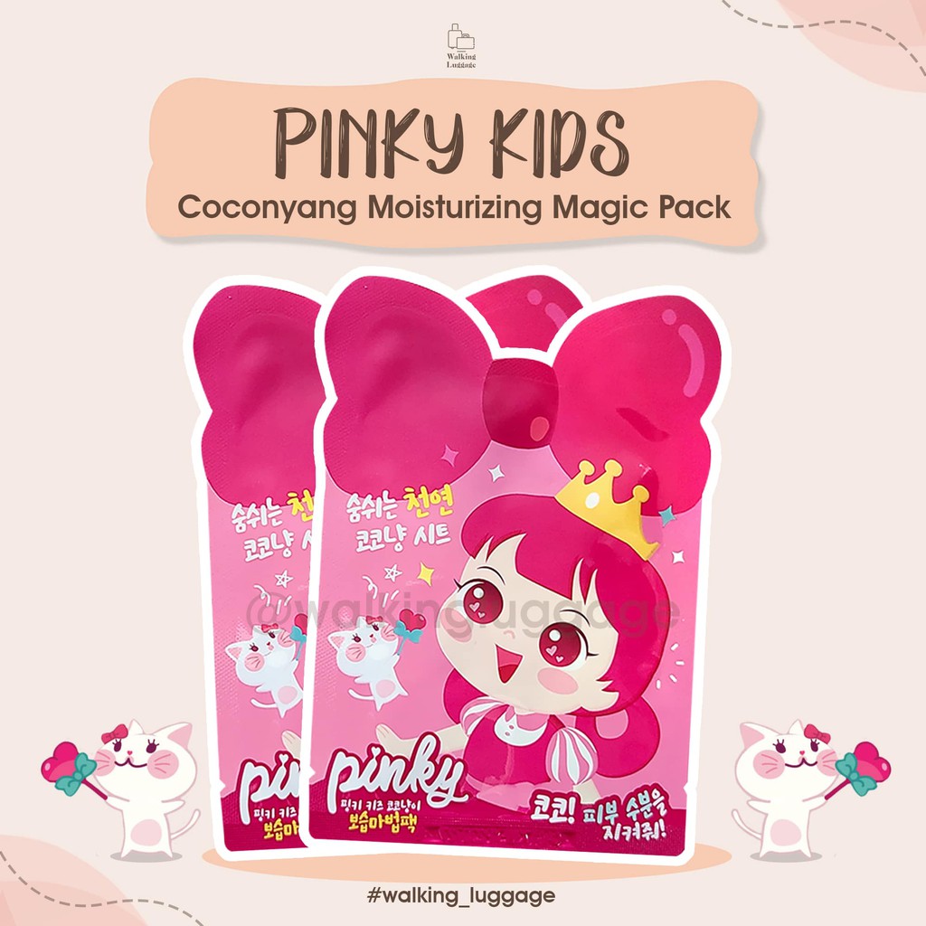 Jual Pinky Face Mask Kids/Masker Anak Korea/Masker Pelembab Kulit Wajah ...