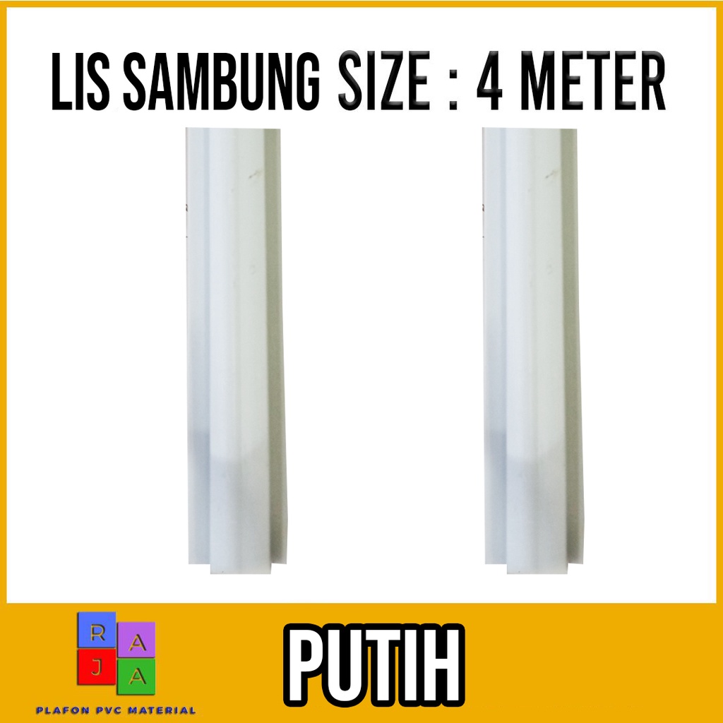 Jual Lis Sambung Plafon PVC Motif Putih Polos Harga Per Batang | Shopee ...