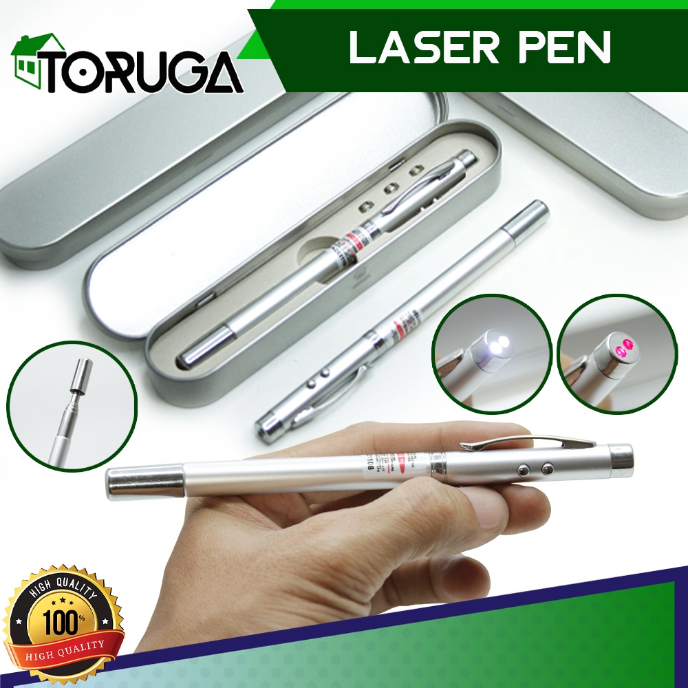 Jual Pulpen Laser Pena Bolpoin LED Aluminium - 5 IN 1 Pen Ball Point ...