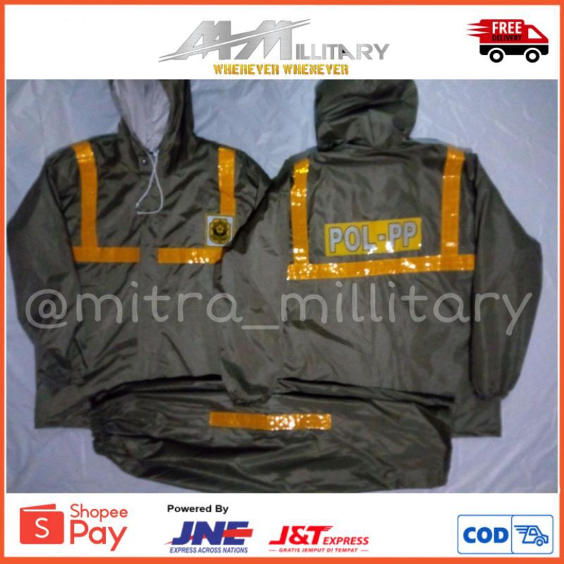 Jual JAS HUJAN POL PP/MANTEL SATPOL PP/RAINCOAT MOTOR/JAS HUJAN TERBARU ...