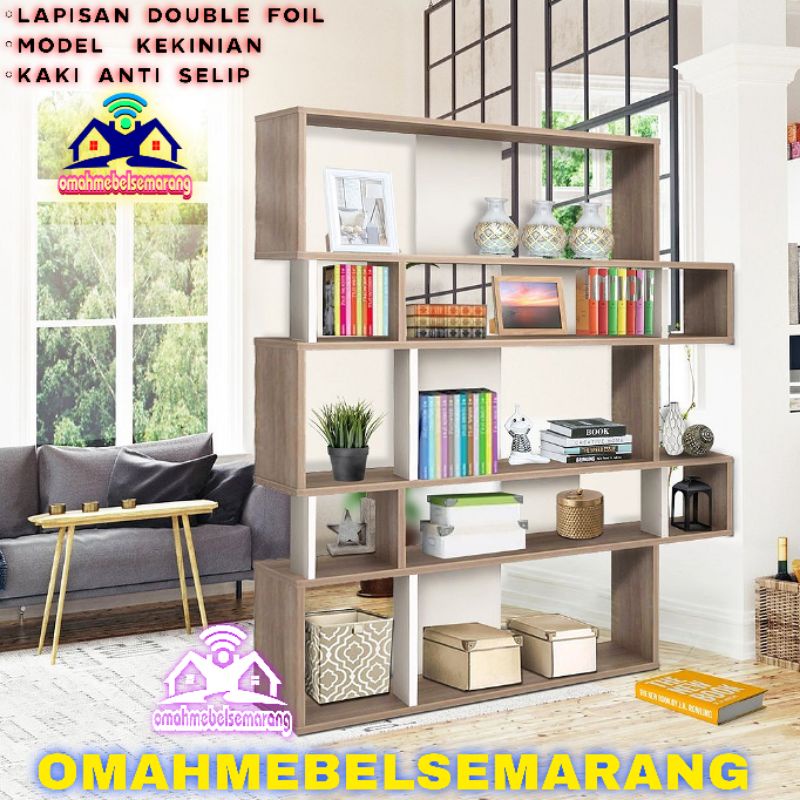 Jual Divider penyekat ruangan DVD 150 Lemari Hias Rak Buku Minimalis ...